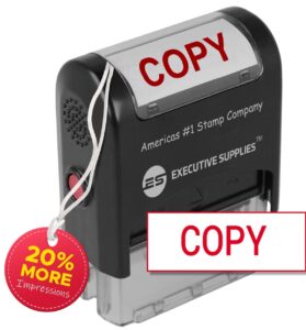 copy stamp self inking red -red ink- office stamps self inking advanced technology designed for business and personal use by executive supplies