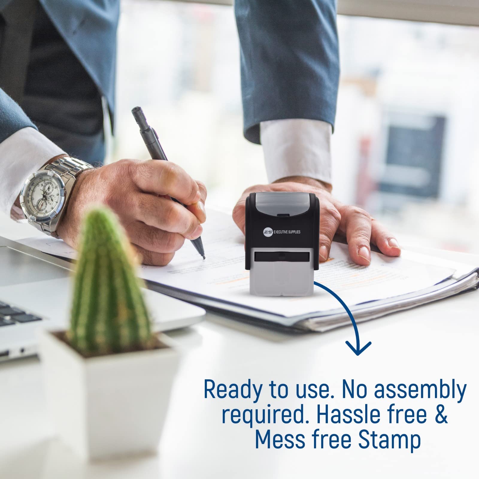 Copy Stamp Self Inking Red -Red Ink- Office Stamps self Inking Advanced Technology Designed for Business and Personal use by Executive Supplies