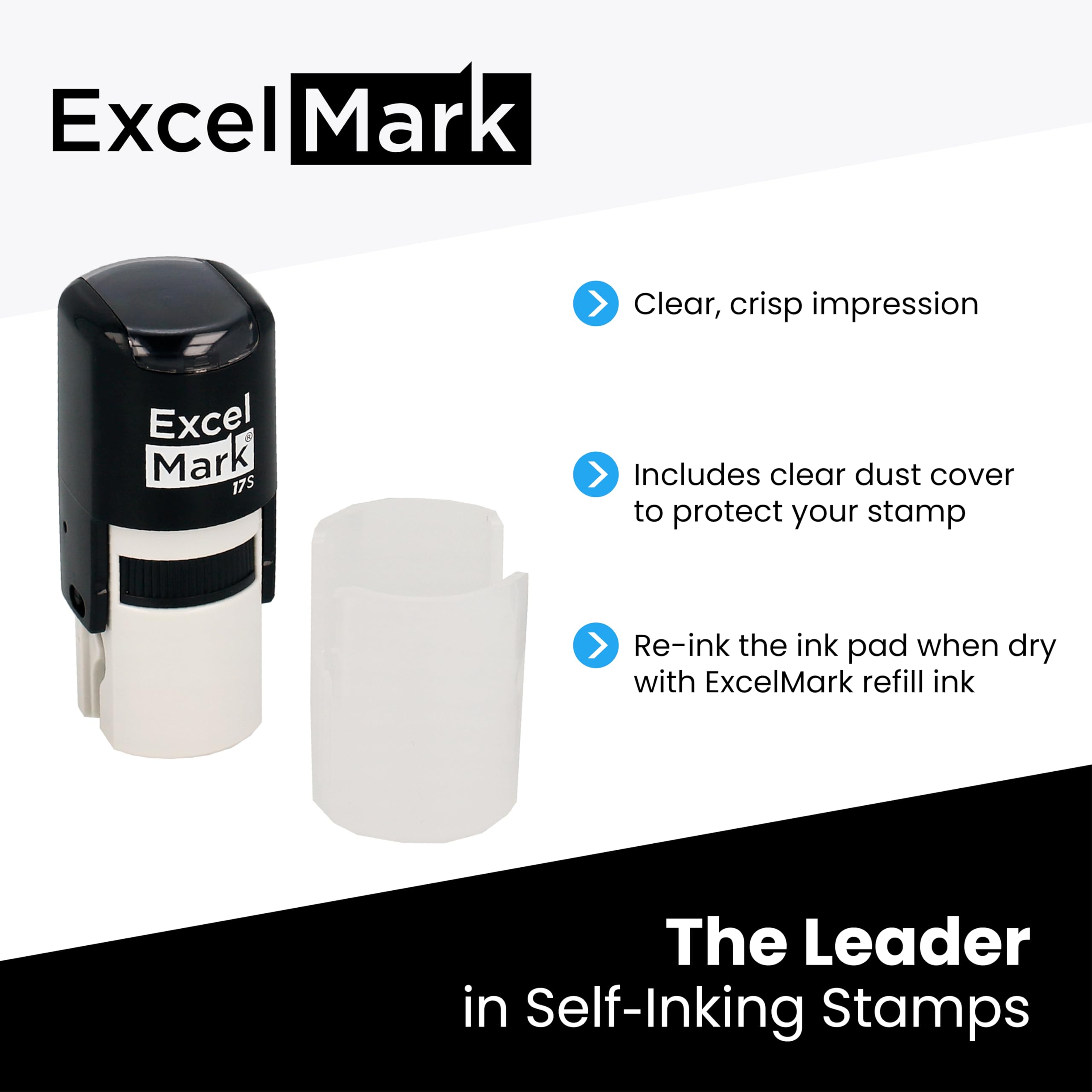 ExcelMark Round Teacher Emoji Stamp - Smirking Shades