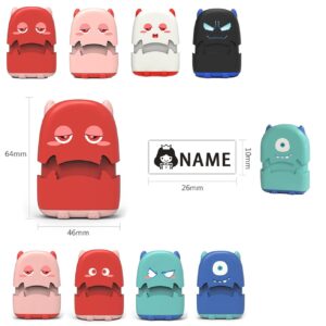 Name Stamp for Clothing Kids, kiddo Stamp - Customized Name Stamp, School Waterproof Labels for Boy and Girl, 16 Personalized Styles & 36 Cartoon Pattern