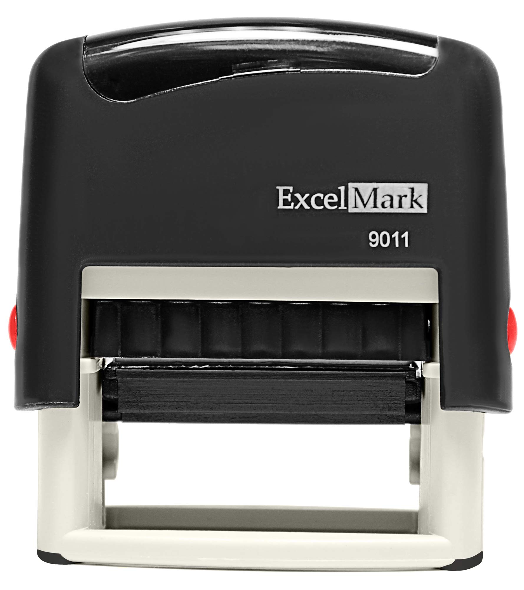 ExcelMark 3-Line Custom Self Inking Rubber Stamp - Home or Office - 9011