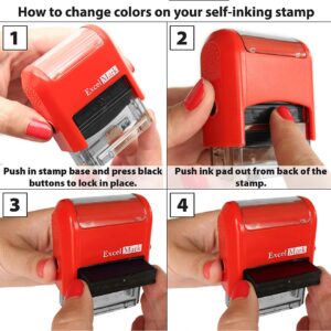 ExcelMark Self-Inking Rubber Teacher Grading Stamp - to The Parents of