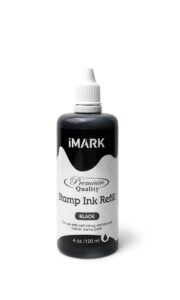 imark premium refill ink for self-inking stamps, daters and stamp pads (4 oz, black)