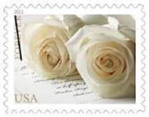 wedding rose forever postage stamp-lot of 100