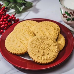 Custom Merry Christmas Cookie Stamps Christmas Holiday Theme Cookie Molds Personalized Baking Tools