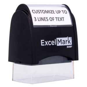 excelmark high definition personalized rubber stamp