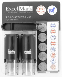 excelmark a17 teacher self-inking rubber stamp kit