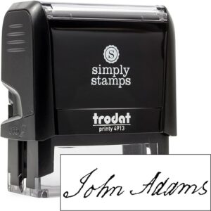 custom signature stamp - self inking - your choice of 7 ink colors! (medium)