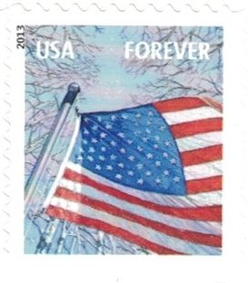 USPS Flags for All Seasons Forever Stamps 100 Stamps (5 Books of 20)