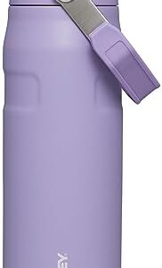 Stanley IceFlow Fast Flow Water Bottle 24 OZ | Angled Spout Lid | Lightweight & Leakproof for Travel & Gym | Insulated Stainless Steel | BPA-Free | Lavender