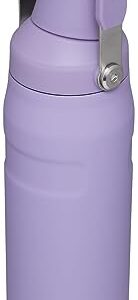 Stanley IceFlow Fast Flow Water Bottle 24 OZ | Angled Spout Lid | Lightweight & Leakproof for Travel & Gym | Insulated Stainless Steel | BPA-Free | Lavender