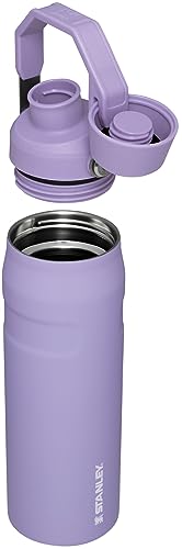 Stanley IceFlow Fast Flow Water Bottle 24 OZ | Angled Spout Lid | Lightweight & Leakproof for Travel & Gym | Insulated Stainless Steel | BPA-Free | Lavender