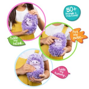 Curlimals - Higgle The Hedgehog - Interactive, Animated, Talking, Giggling Toy Pet, Over 50 Sounds, 5" Plush - New 2023 - Best Birthday Toy Gifts for Boys and Girls