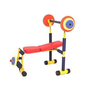 redmon fun and fitness exercise equipment for kids - weight bench set,incline