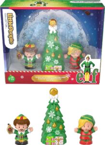 little people collector elf movie special edition figure set in christmas display gift box for adults & fans