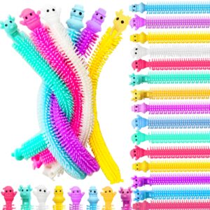 24 pack christmas stretchy string fidget toys,bulk santa claus snowman elk sensory fidget toy for kids christmas party favor,children adults stress relief,school reward gifts