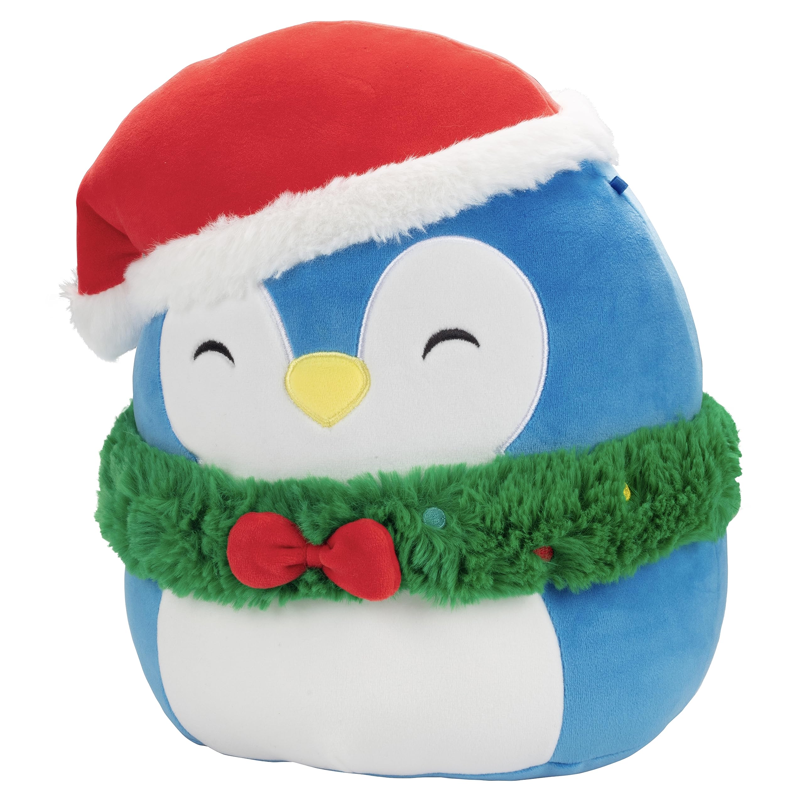 Squishmallows 10" Puff The Penguin Christmas Plush - Official Kellytoy - Collectible Soft & Squishy Penguin Stuffed Animal Toy - Add to Your Squad - Gift for Kids, Girls & Boys - 10 Inch