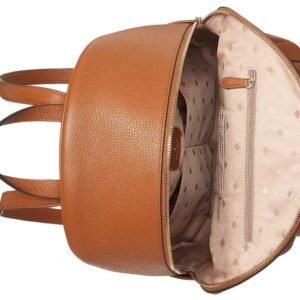 Kate Spade New York Women's Leila Pebbled Leather Large Dome Backpack Bag, Warm Gingerbread