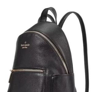 Kate Spade New York Women's Leila Pebbled Leather Mini Dome Backpack Bag, Black