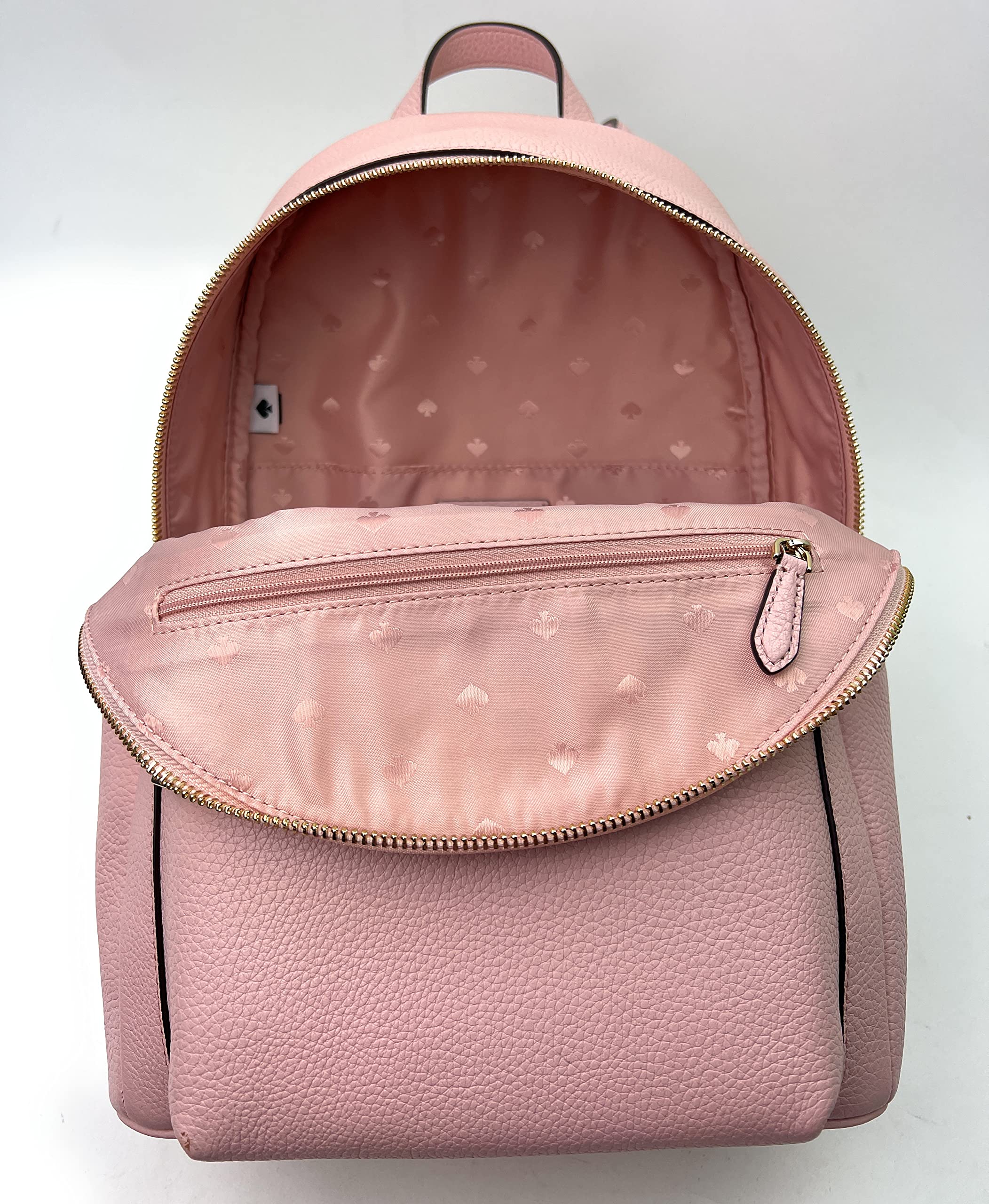 Kate Spade New York Liela Pebbled Leather Medium Dome Backpack (Rose Smoke)