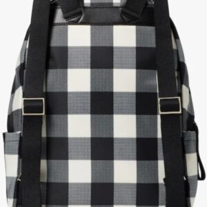 Kate Spade New York Chelsea Large Backpack, Black/White Gingham.