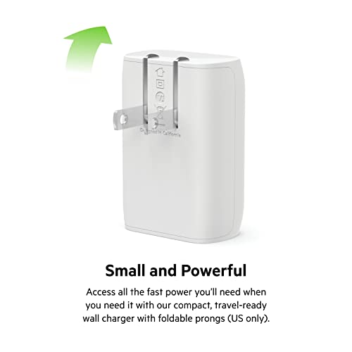 Belkin 30W USB-C Wall Charger for Fast Charging Apple iPhone & Samsung Galaxy Series