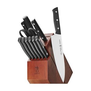 henckels dynamic razor-sharp 12-piece knife set, chef knife, bread knife, steak knife, german engineered informed by 100+ years of mastery