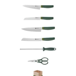 ZWILLING Now S Knife Block Set, 8-pc, Lime Green