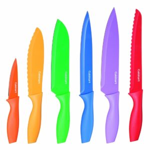 cuisinart classic impressions german steel 12-piece knife set (multicolor)