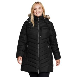 eddie bauer women’s sun valley down parka (coat), black, medium.