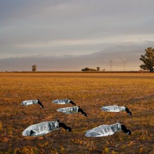 SnowDown Decoys Canada Goose Feeder Socks. Canada Goose Windsocks with Flocked 3D Heads!