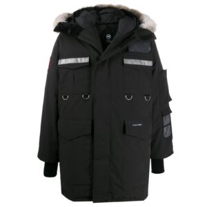 canada goose mens resolute parka - black - s