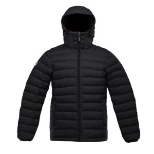 triple f.a.t. goose men's logan - puffer jacket men with hood - down jacket men - mens winter jackets - bubble coat (medium, black)