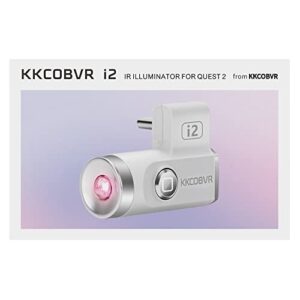 KKCOBVR I2 Indoor Ir Illuminator Infrared Light Compatible for Meta Quest 2 PSVR2,Sensor Tracking in Dark, Anti No-Light Disturbance Increase Vision