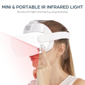 KKCOBVR I2 Indoor Ir Illuminator Infrared Light Compatible for Meta Quest 2 PSVR2,Sensor Tracking in Dark, Anti No-Light Disturbance Increase Vision