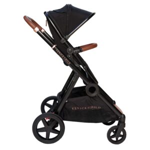 Venice Child Maverick - Single to Double Modular Stroller - Front or Rear Facing Toddler Seat & Car Seat Adapter, (Package 1, Eclipse Black)