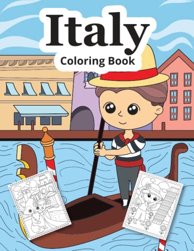 Italy Coloring Book: Italy coloring book for kids