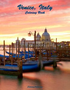 venice, italy coloring book