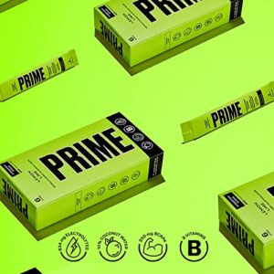 PRIME HYDRATION+ Sticks Lemon Lime | Hydration Powder Single Serve Sticks | Electrolyte Powder On The Go | Low Sugar | Caffeine-Free | Vegan | 6 Sticks