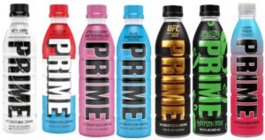 prime hydration sports drink variety pack - energy drink, electrolyte beverage - lemon lime, tropical punch, orange, grape, ice pop, meta moon, & strawberry watermelon - 16.9 fl oz (7 pack - 7 flavors)