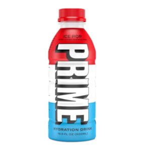 Prime Hydration Sports Drink Variety Bundle - Lemon Lime, Tropical Punch, Blue Raspberry, Strawberry Melon & Ice Pop (Pack of 5) - 16.9 Fl Oz By CentaCure and Free Sticker!