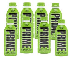 prime hydration - lemon lime - 16.9oz - 8 pack