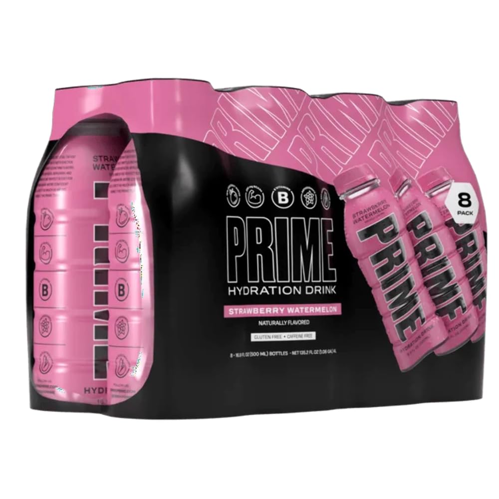 Prime Hydration 8 Pack Strawberry Watermelon