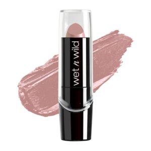 wet n wild silk finish lipstick, hydrating rich buildable lip color, formulated with vitamins a,e, & macadamia for ultimate hydration, cruelty-free & vegan - a short affair