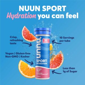 Nuun Sport Electrolyte Tablets for Proactive Hydration, Variety Pack, 6 Pack (60 Servings)