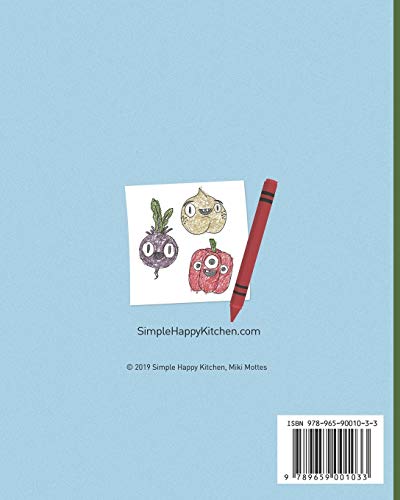 Simple Happy Kitchen Vegan Coloring Book