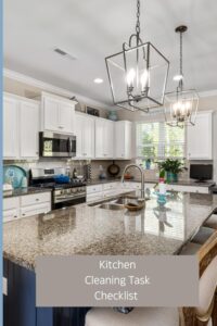 kitchen cleaning task checklist