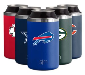 simple modern officially licensed nfl buffalo bills gifts for men, women, dads, fathers day | insulated ranger can cooler for standard 12oz cans - beer, seltzer, and soda