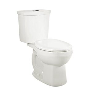 american standard 2889518.020 h2option siphonic dual flush normal height round front toilet with liner, white, 2-piece