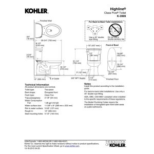 Kohler K-3999-7 Highline Comfort Height Toilet, Black